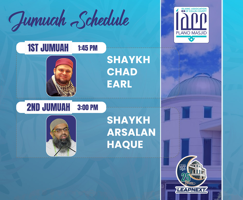 jumuah-schedule | Plano Masjid